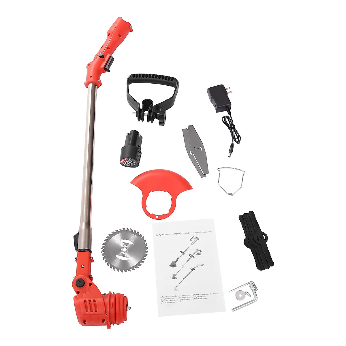 Leblett 600W Cordless Electric Weed Lawn Eater Edger Grass String Trimmer Cutter Mower,Full Copper Motor,Cordless String Trimmer