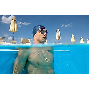 Arena Python Racing Swim Goggles for Men and Women, UV Protection, Anti-Fog, Dual Strap, Mirror Lens, Copper/Gold