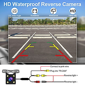 in-Dash Digital Media CarPlay Stereo - Double Din Android Auto Car Radio - 7 Inch HD Touchscreen Bluetooth Phone Link Backup Camera USB SD Aux-in AM FM Radio Wireless Remote Control