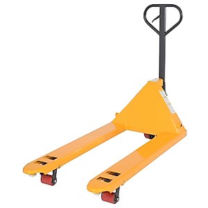 Vestil PM5-2748-Y Yellow Standard Pallet Truck, 5500 lbs Capacity, 48" Length x 27" Width Fork