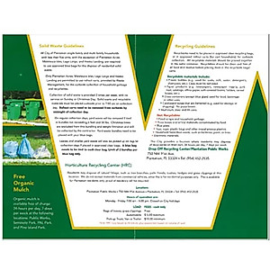 City of Plantation Clear Recycling Bags