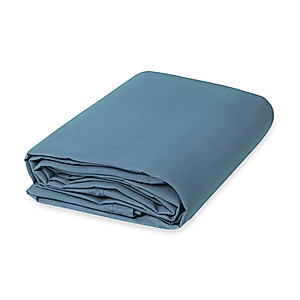 Heavy Purpose 10 Ounce Cotton Canvas Fabric by CCS CHICAGO CANVAS & SUPPLY Cotton Canvas Bolt for Apparel Bags Furniture Washable Reusable Duck Cloth Fabric, 5 Yard Bolt, Light Blue