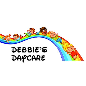 Childrens Wall Decal - Custom Daycare Welcome Sign - Personalized Name Vinyl Lettering (Large, 20"x40")