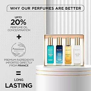 Unisex Cologne Set | Includes: Honey Oud, Skai, Fresh, White Oud | Perfect Luxury Fragrance Gift for Him & Her | Perfume for Women & Men | 4 * 20ML ((4x0.68 fl. oz.)