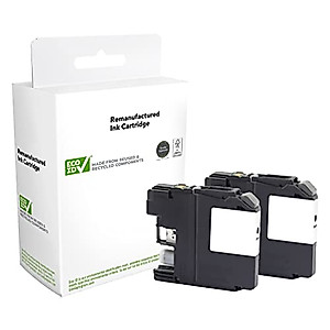 HiTouch Business Services Remanufactured Black High Yield Ink Cartridge Replacement for Brother LC103BK, 2/Pack