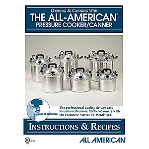 All American pressure cooker instruction and recipe book.