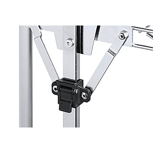 StorageMax 2 Tier Commercial Grade Heavy Duty Utility Cart | Holds up to 300lbs | Easy Foldable | Durable Chrome Plated Steel Heavy Duty Rolling Cart for Garage, Warehouse, Showroom and Office