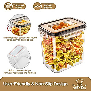 JSCARES 34 PCS Food Storage Containers Set and Food Storage Containers Set with Airtight Lids BPA-Free Plastic Food Container for Kitchen Storage Organization