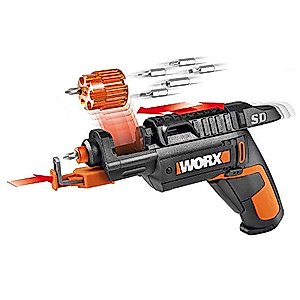 Worx 4V Electric Screwdriver, Rechargeable Cordless Power Screwdriver Set with 6 Bits, Screw Holder, Charger - WX255L