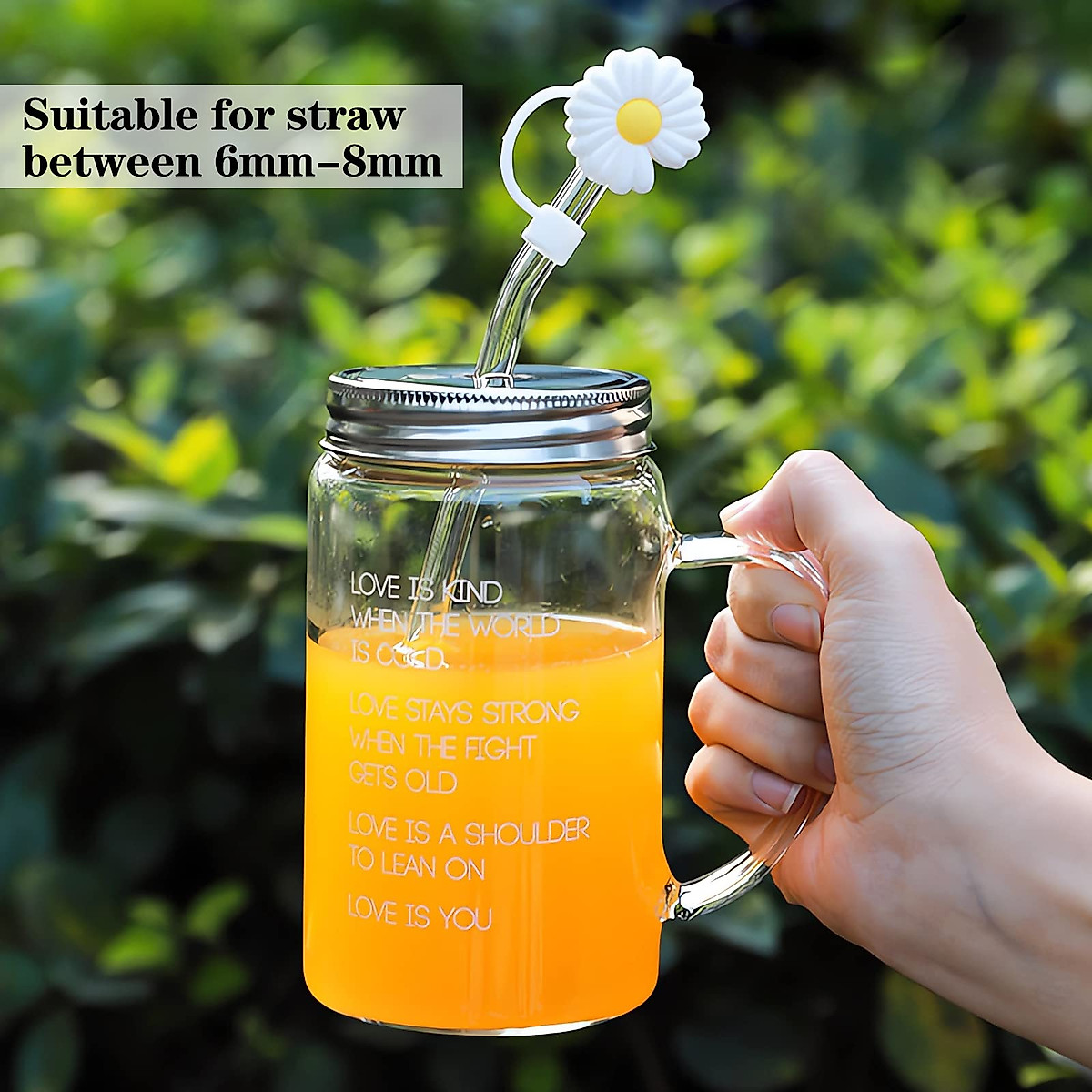 12PCS Straw Covers, Silicone Straw Covers for 6mm To 8 mm Straws, Cute Straw Caps Covers for Reusable Straws, Various Straw Tip Covers, Straw Toppers For Tumblers