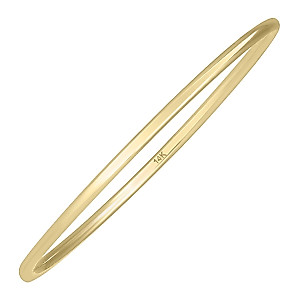 Skinny Thin Domed Stackable 14K Yellow Gold Band (.75 mm)