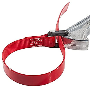 Klein Tools S-6H Grip-It Strap Wrench, 1-1/2 to 5-Inch Capacity, 6-Inch Length