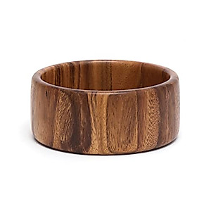 Lipper International Acacia Set of 4 6 x 2.5 Straight Side Bowls