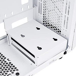 Silverstone SST-PS15W-G (White + Tempered Glass Window) Micro-ATX, Mini-DTX, Mesh Front Panel, Steel Body, Tempered Glass Side Panel