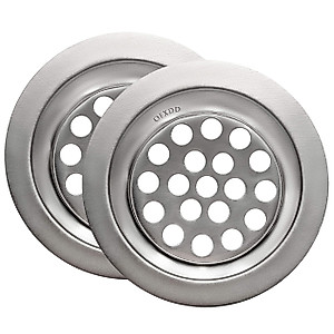 Sink Strainer 2.5 Inch - Bathtub & Kitchen Sink Drain Strainer - Food & Hair Catcher for Bathroom & Kitchen Sink of Stainless Steel - Accessories for Bathroom and Kitchen, 2 Pcs