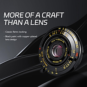 Brightin Star 28mm F2.8 Full Frame Manual Focus Lens for Leica-M Mount,Camera Lens Compatible with M2 M3 M4 M5 M6 M7 M8 M9 M9P M10 M262 M240 M240P M10P M10M