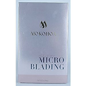 Mokohoa Microblading Kit, Microblading Supplies Kit with Microblade Eyebrow Pen Micro Blading Eyebrows Kits Eyebrow Mapping Kit for Beginners & Artist