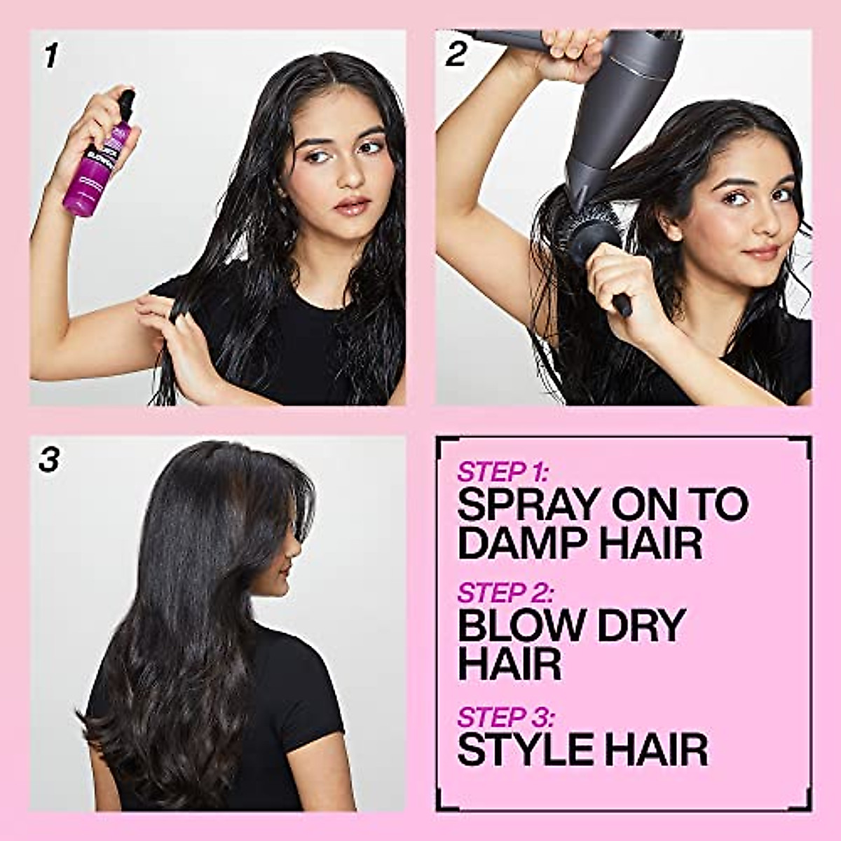 Redken Quick Blowout Heat Protection Spray | Blow Dry Primer Reduces Styling Time | Smooths & Adds Shine | Lightweight Blowdry Spray and Heat Protectant | For All Hair Types | 4.2 fl. oz.