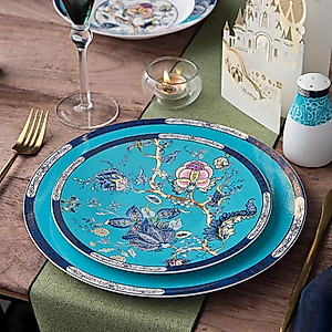 Table Service Crockery SetFine Dinner Set,Dinner plate Dinnerware Set, 50 Piece Upscale Ceramics Dinner Set - Bowl/Dish/Soup Pot | Bone China Porcelain Combination Set Suitable for housewarmingurant