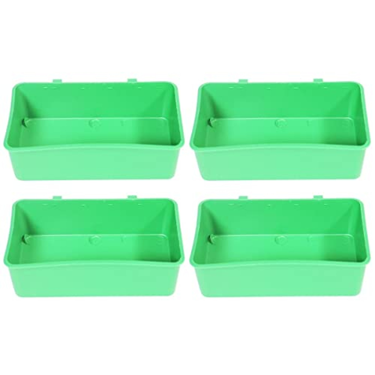 BCOATH Bird Cage 4 pcs Conure Accessories Shower Accessory Decor Hanging Bath Supplies Container Parakeet Cockatiel Pet Parrot for Bowl Tub Brid Green Feeding Plastic Cage Bathtubs Bird Bird Feeder