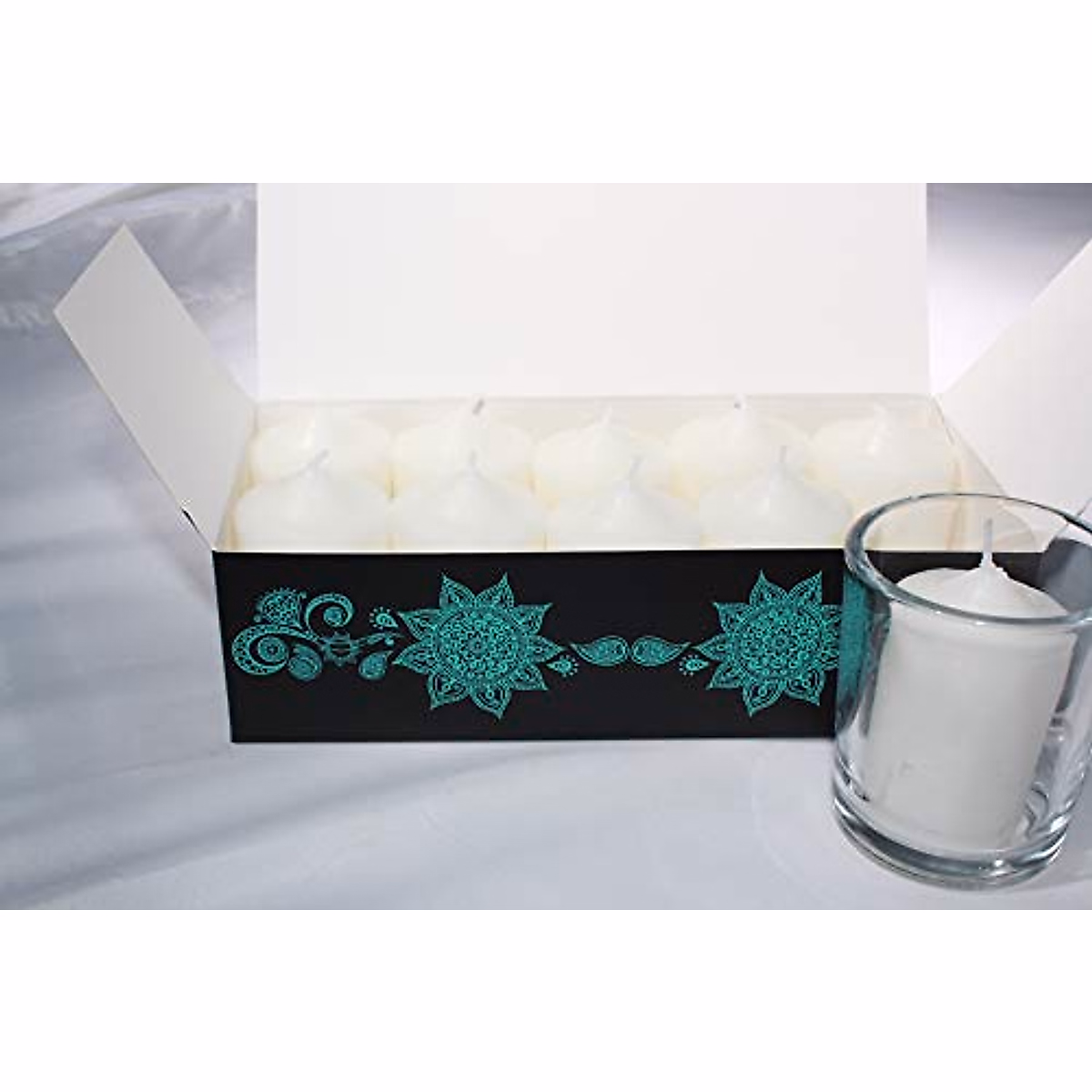 Enlightened Ambience Gardenia Scented Candles (10 Votives, White)