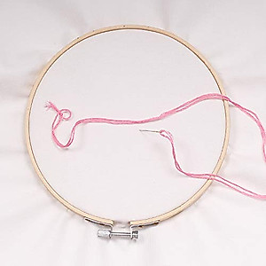 6 Pieces Cotton Fabric, Embroidery Fabric Cloth for DIY Handmade Embroidery and Art Crafts Gifts Decoration 13 by 13 inch