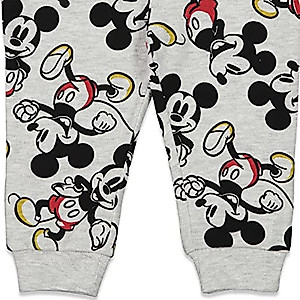 Disney Mickey Mouse Infant Baby Boys 2 Pack Drawstring Pants Black and Grey 18 Months