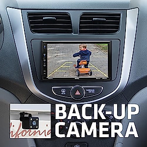 Sound Storm Laboratories DD7CPA-C Car Audio Stereo – Apple CarPlay Android Auto, Double Din 7 Inch Touchscreen, Bluetooth Audio and Hands-Free Calling, No CD DVD Player, Radio Receiver, Backup Camera