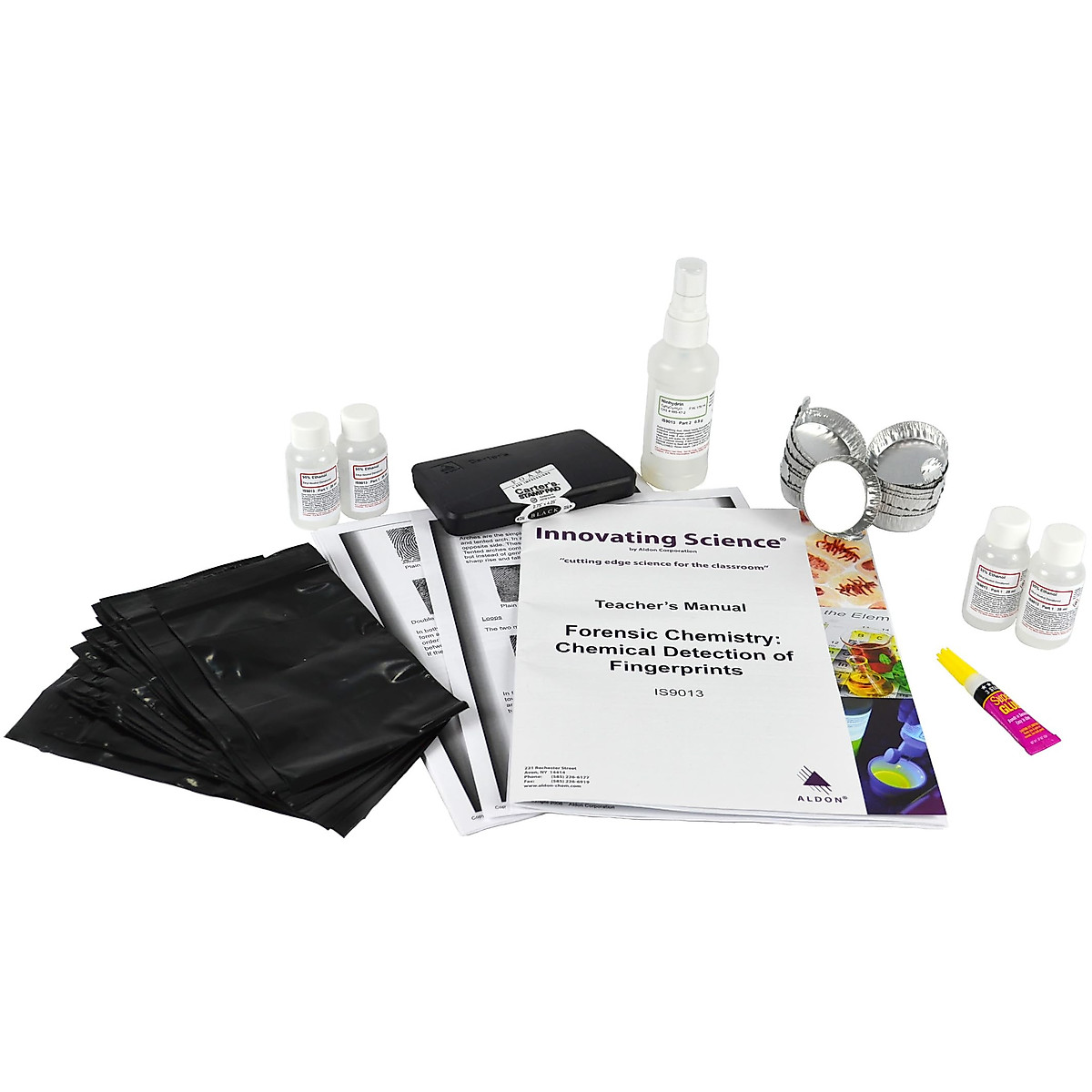 ALDON Innovating Science Forensic Chemistry of Chemical Detection of Fingerprints Kit