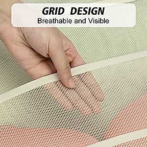 Lirex Bra storage organiser with 10 Pockets, 1 Pack Foldable Underwear Hanging Organizer for Wardrobe Wall Mount Bra Hanger Double Side Cloth with Hanger for Toys Purses Towels Socks Bra