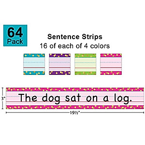 Teacher Created Resources Confetti Sentence Strips