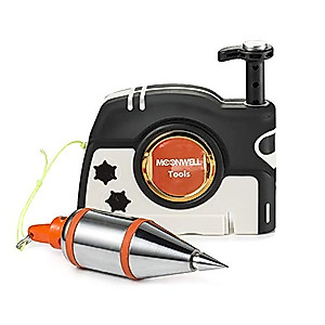 MOONWELL Pro Plumb Bob with String (8m/26ft 450g/15oz)