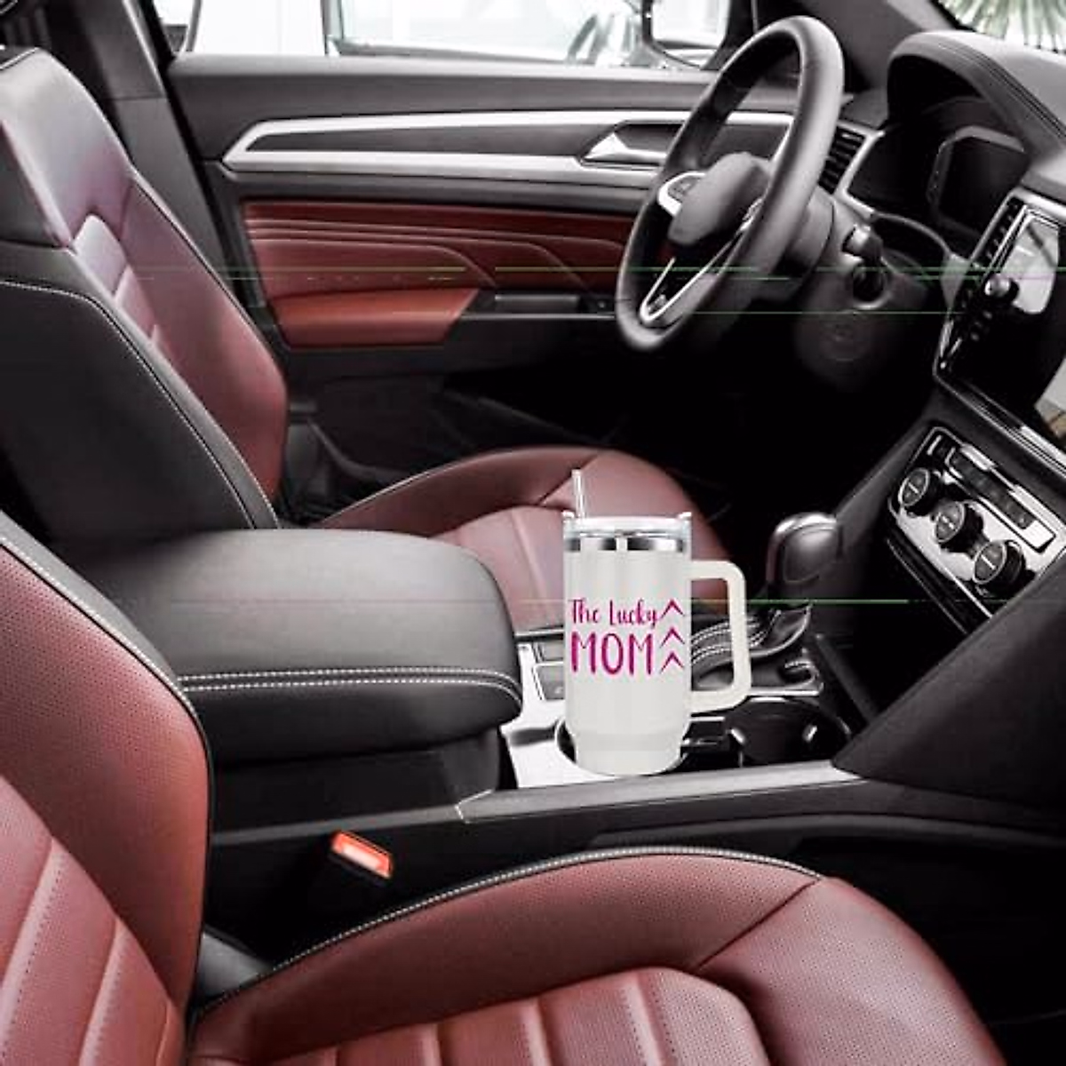 One Lucky Mom Tumblers Coffee For Boyfriend