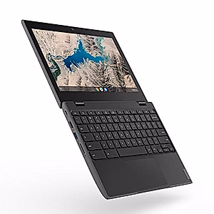 Lenovo 100E Chromebook 2ND Gen Laptop, 11.6" HD (1366 X 768) Display, MediaTek MT8173C Processor, 4GB LPDDR3 RAM, 16GB eMMC TLC SSD, Powervr GX6250, Chrome OS, 81QB000AUS, Black