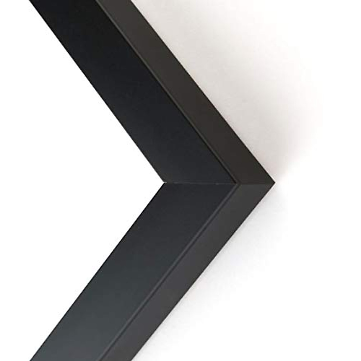 5.5x8.5 Frame Black Picture Frame - Modern Photo Frame Includes UV Acrylic Shatter Guard Front, Acid Free Foam Backing Board, Hanging Hardware Wood Certificate Frame Wall Frames for Family Photos