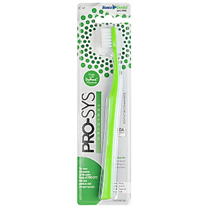 PRO-SYS® Soft Toothbrush for Adult with Sensitive Teeth & Gums, ADA Accepted, with 35-Tuft Wide Dupont® Tynex® Bristles, Pack of 4