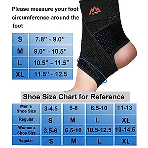 Ankle Brace, 2PCS Ankle Braces for Men & Women, Adjustable Compression Ankle Wrap Support for Ankle Protection, Breathable & Comfortable, Ankle Support Brace for Sprains, Sports Injuries and Recovery