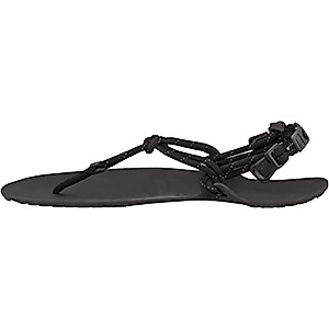 Xero Shoes Genesis Sandals for Women — Women's Lightweight Footwear, Packable Sandal, Travel-Friendly — Black, Size 9