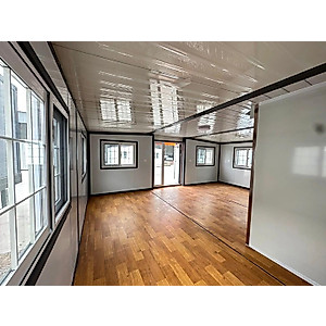 Generic Foldable Tiny Home, 19x20 FT, 1 Bath, 2 Rooms, 1 Kitchen, White, 07112003