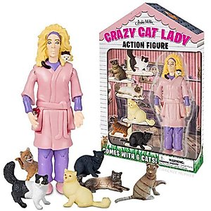Accoutrements Crazy Cat Lady Action Figure Multicolored, 8"