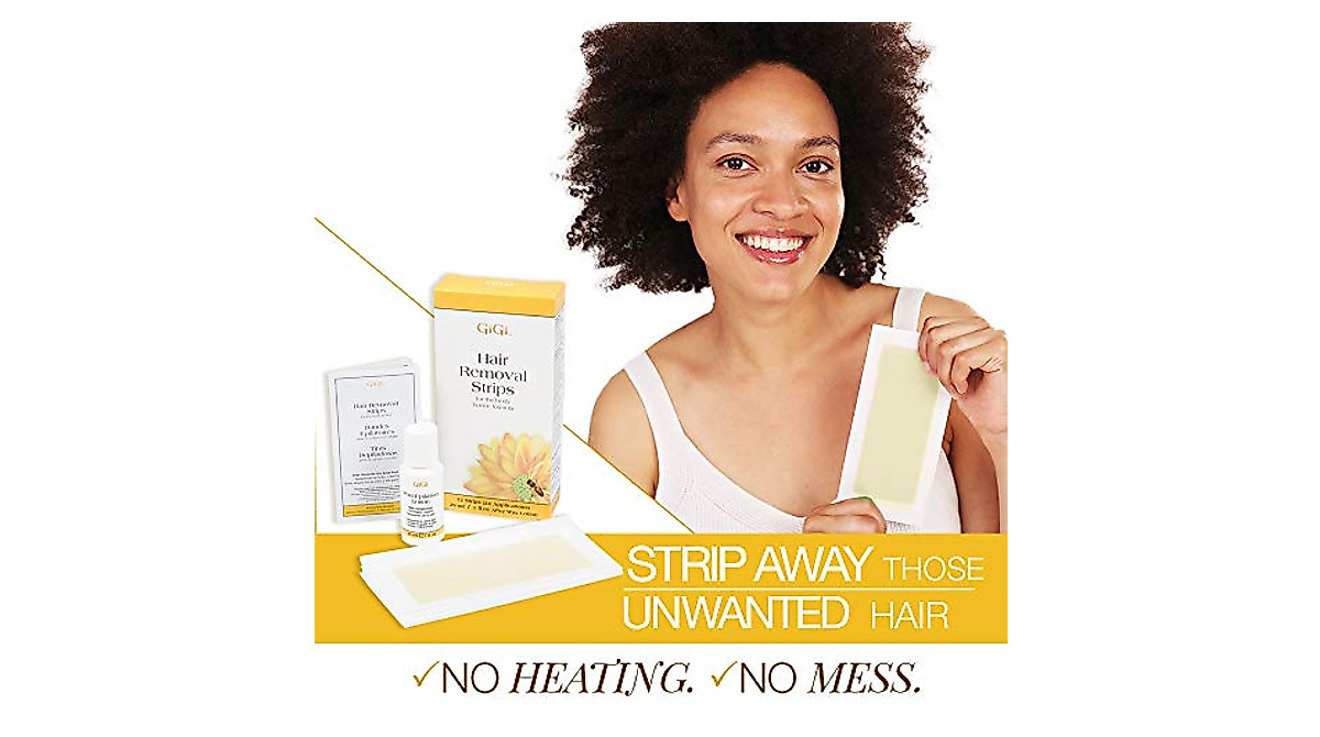 GiGi Hair Removal Strips for Body - Easy, Natural Waxing Solution
