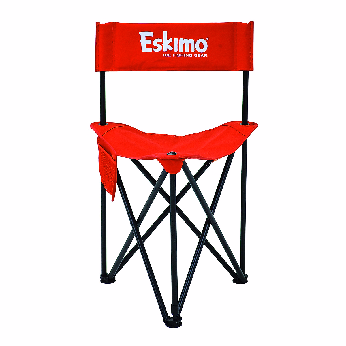Eskimo® XL Folding Ice Chair, Portable Chairs, Red/Black, 27613