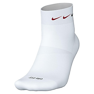 Nike Men`s Dri-FIT Everyday Plus Cushioned Training Ankle Socks 3 Pack (W(DH3827-902)/O, Large)