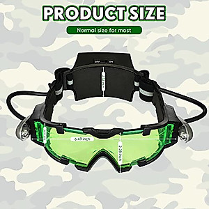 LEIFIDE 2 Pair Night Vision Goggles Night Mission Goggles Kids Camping Gear Gadgets for Kids Hunting Gear Light up Goggles for Kids Boys Girls Role Play Costume Party Gift