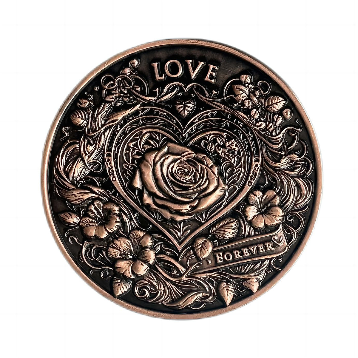 ZSALSTING - Love Coin Collection Challenge Coin: Unique Memento and Pocket Token Gift to Inspire and Make Him/Her Lucky - Perfect Commemorative Gift to Show Your Love and Appreciation-ZSALSTING