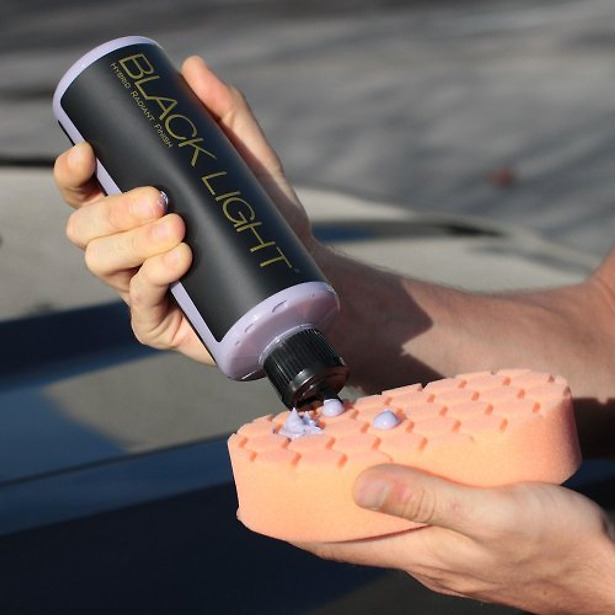 Chemical Guys BUFX_201 Hex-Logic Medium Cutting Hand Applicator Pad, Orange (3 in. x 6 in. x 1 in.)