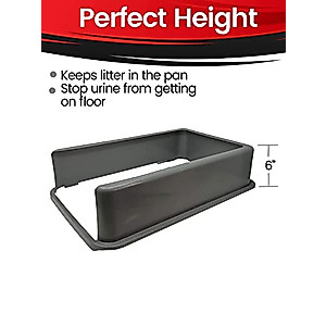 iPrimio Stainless Steel Cat XL Non Stick Litter Box and Cat Litter Scooper - Shovel & Pan for Sifting Kitty Cats Litter, Rust Resistant, Comfy Grip