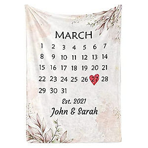 Personalized Wedding Gifts for Bride and Groom, Wedding Blanket Throw, Wedding Gifts for Couple, Bride Gifts, Bride to Be Present, Couples Blanket Personalized, Bridal Shower Gift (D4-50"x60"-Fleece)