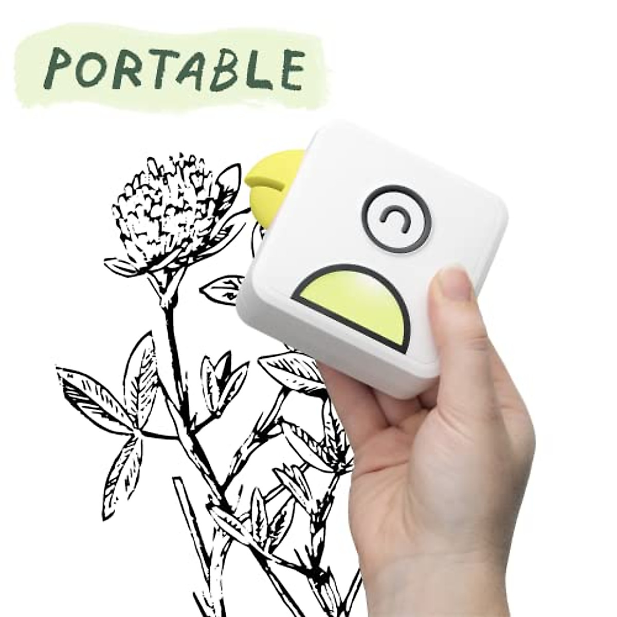 Poooliprint L1 Inkless Pocket Printer - Mini Phone Bluetooth Portable Poooli Thermal Printer for iOS + Android Print Sticky Photos, Labels, Notes, Lists for Journal, Yellow