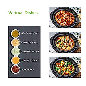 7QT Slow Cooker Ceramic Pot Compatible with 7 QT Hamiton Beach Slower Cooker Model :33474G Black Decker Slower Cooker SC4007D, MID,HB7P01D